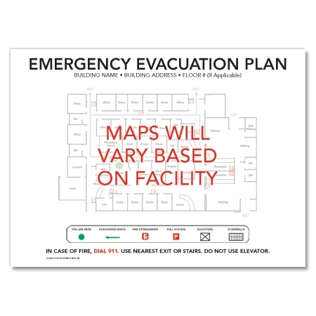 Custom Evacuation Maps | Evac Map Inserts | EvacuationPlans.com