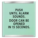 Delayed Egress Sign | Delayed Exit Door | EvacuationPlans.com