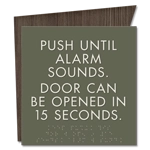 Delayed Egress Sign | Delayed Exit Door | EvacuationPlans.com