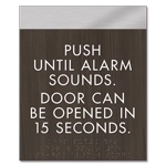 Delayed Egress Sign | Delayed Exit Door | EvacuationPlans.com