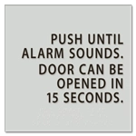 Delayed Egress Sign | Delayed Exit Door | EvacuationPlans.com