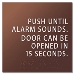 Delayed Egress Sign | Delayed Exit Door | EvacuationPlans.com