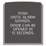 Delayed Egress Sign | Delayed Exit Door | EvacuationPlans.com