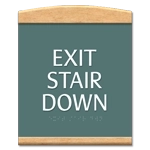 Traditional Exit & Stairs Signage | EvacuationPlans.com