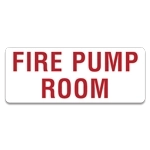 Fire Pump Room Signs | Fire Pump System | EvacuationPlans.com