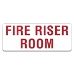 Fire Riser Room Signs | Sprinkler Riser Room | EvacuationPlans.com