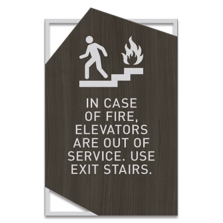 Chassis Elevator Signs | EvacuationPlans.com