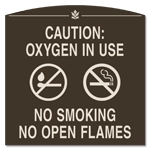 Oxygen In Use Signage | No Open Flame | EvacuationPlans.com