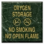 Oxygen Storage Signage | No Smoking | EvacuationPlans.com