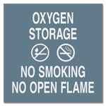Oxygen Storage Signage | No Smoking | EvacuationPlans.com
