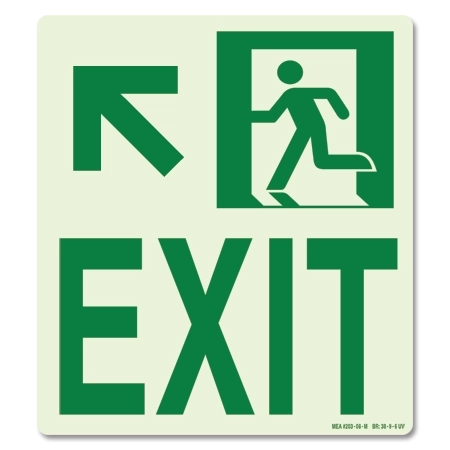 Green Running Man Signs | Not an Exit Sign | EvacuationPlans.com