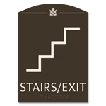 Contour Low Profile Exit & Stairs Signage | EvacuationPlans.com