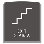 Windsor Exit & Stairs Signage | EvacuationPlans.com