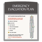 California Entrance Evacuation Maps | evacuationplans.com