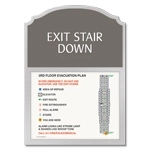 Florence Exit & Stairs Signage | EvacuationPlans.com