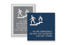 Elevator Signage | Elevator Fire Signs | EvacuationPlans.com