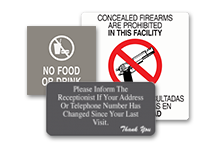 Information Signs for Your Retail, Office, or Other Facility ...