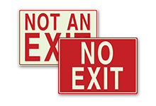 Photoluminescent Signs | Glow in the Dark | EvacuationPlans.com