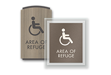 Refuge Area Signage | Rescue Assistance | EvacuationPlans.com
